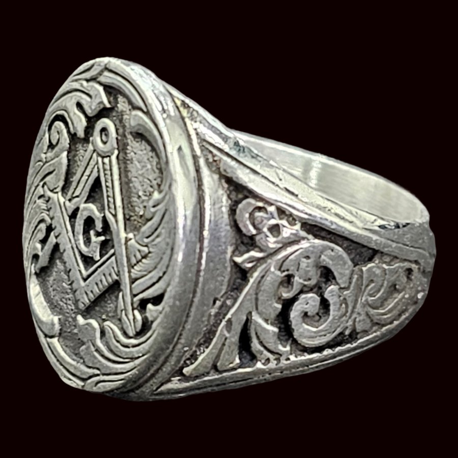 Anillo Masónico Grado Compañero Plata Masoneria Art 1581 – Místico y ...