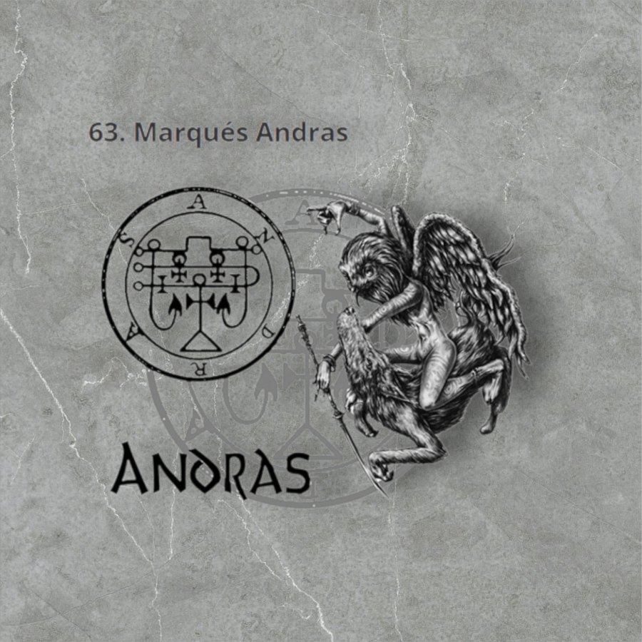 Dije Demonio 63 MARQUES ANDRAS y Sello secreto Salomón 72 Demonios ...